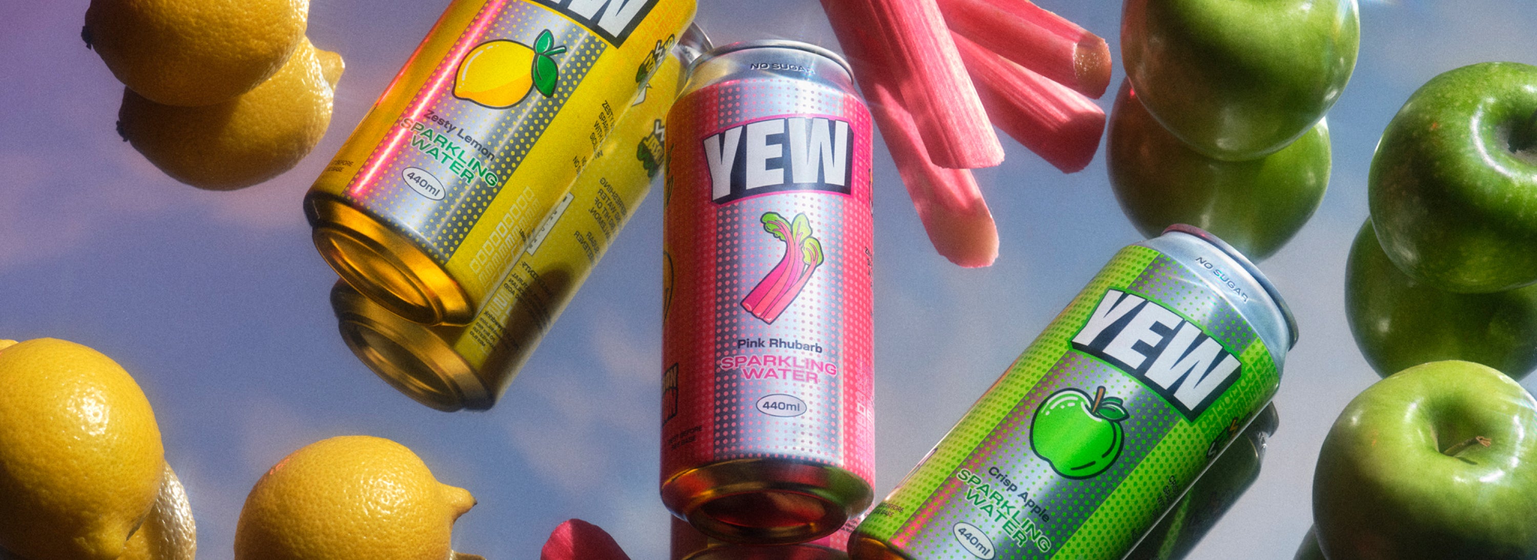 YEW Super Natural Sparkling Water | Bold Fruit Flavour
